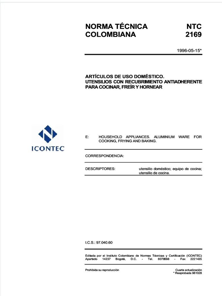 PDF NTC 2169 Ollas Compress | PDF