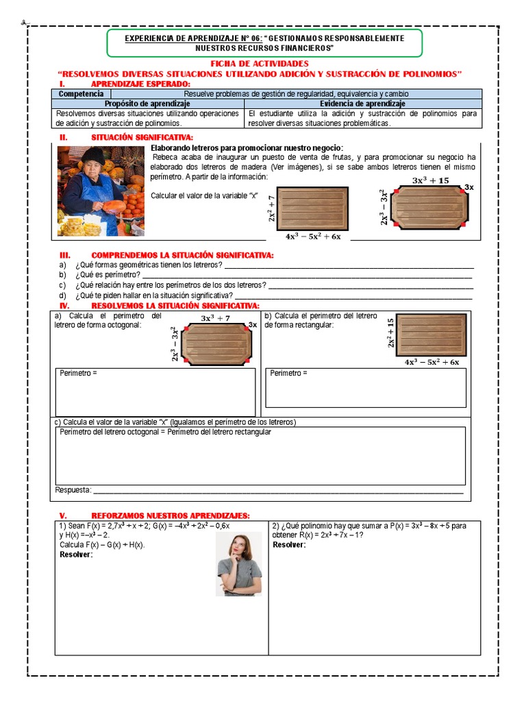 Ficha 5 - 4to - Exp 6 | PDF | Métodos y materiales de enseñanza