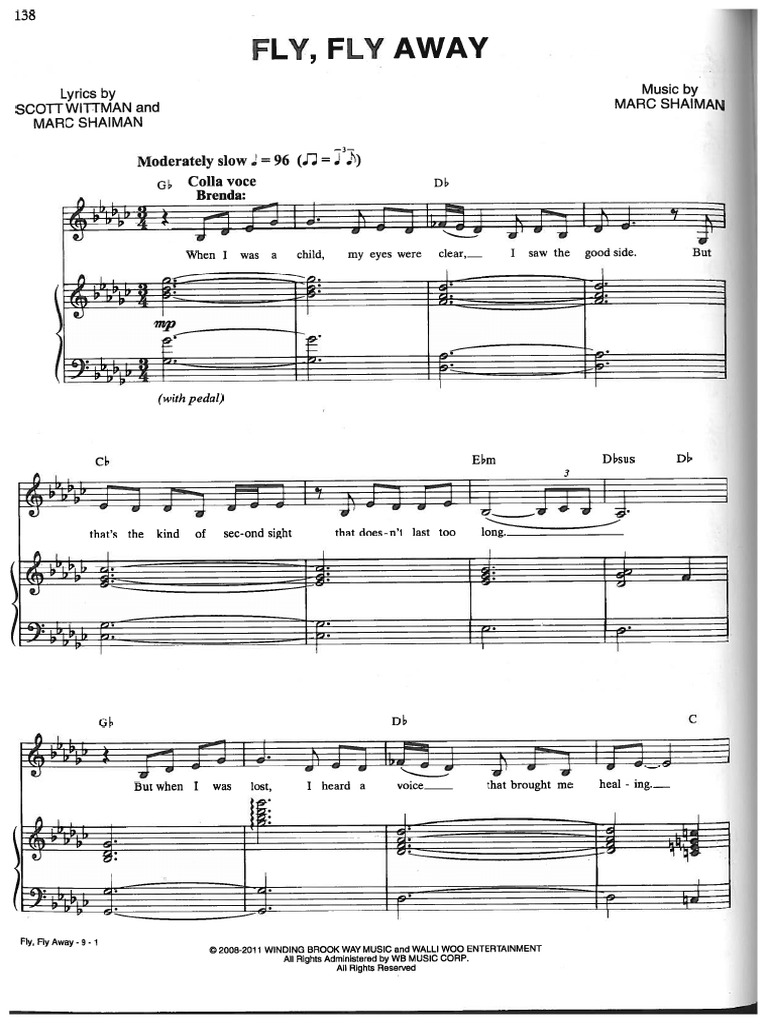 Fly, Fly Away Sheet Music | PDF