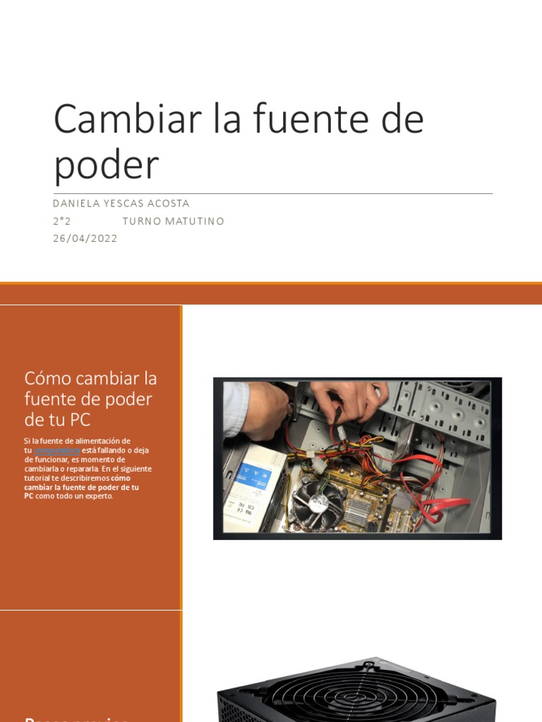 Cambiar La Fuente de Poder | PDF