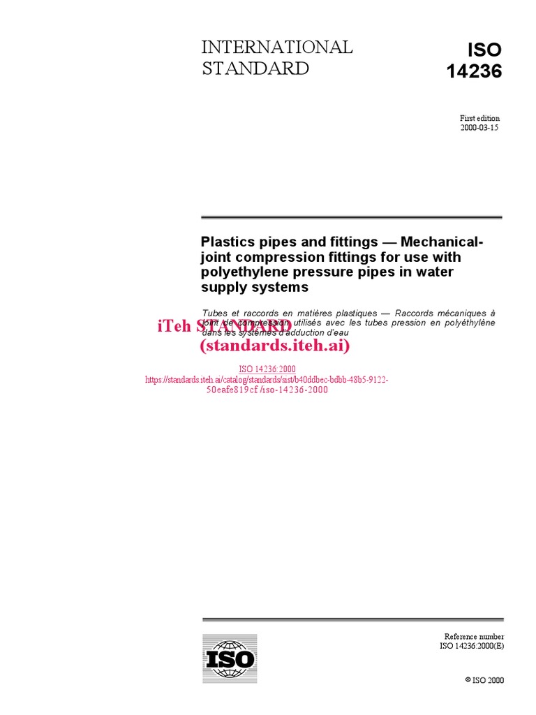 ISO-14236-2000 Traducido Español | PDF | Pipe (Fluid Conveyance ...