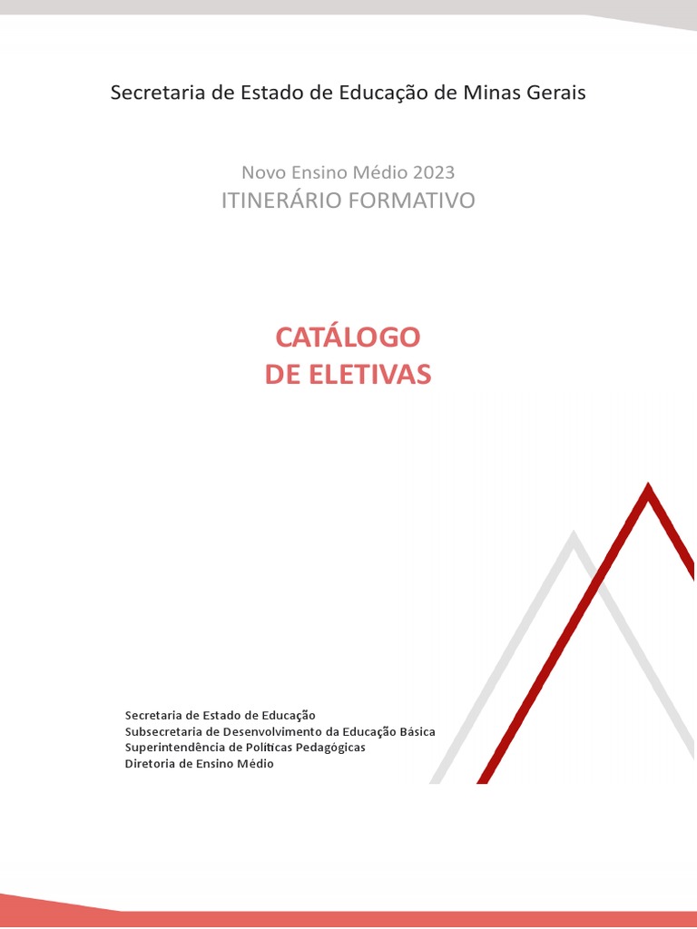ELETIVAS para 2023 | PDF