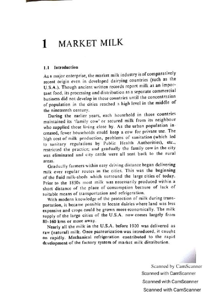 Market Milk by Sukumar de | PDF