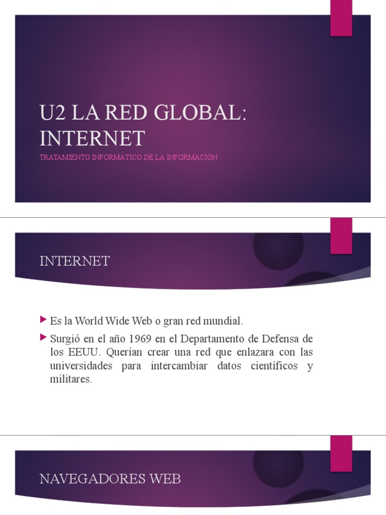 U2 La Red Global (1 Parte) | PDF | Red mundial | Internet y web
