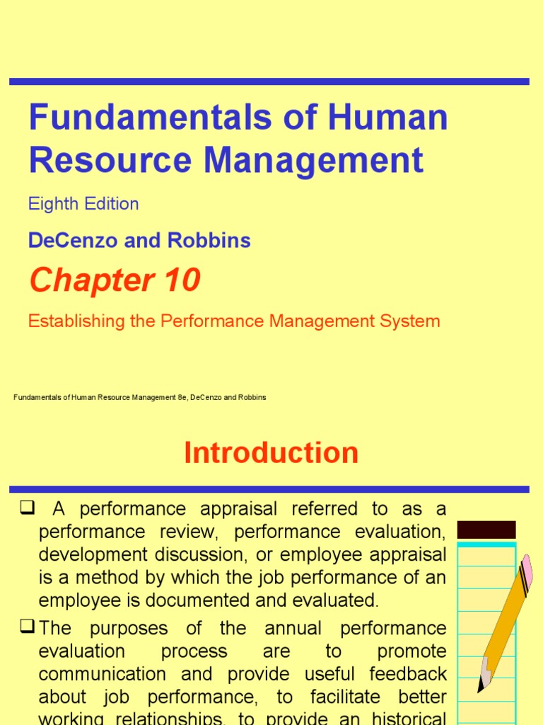 Chapter 10 - Establishing The Performance Management System | PDF | Performance Appraisal ...