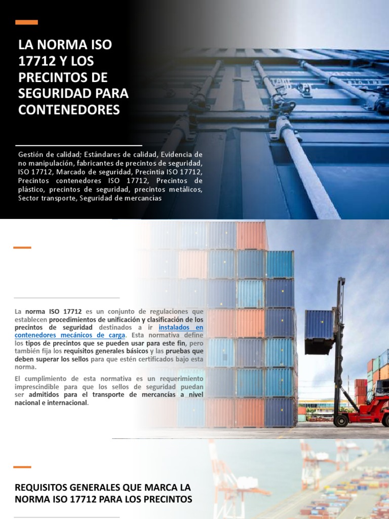 Norma Iso 17712 Precinto | PDF