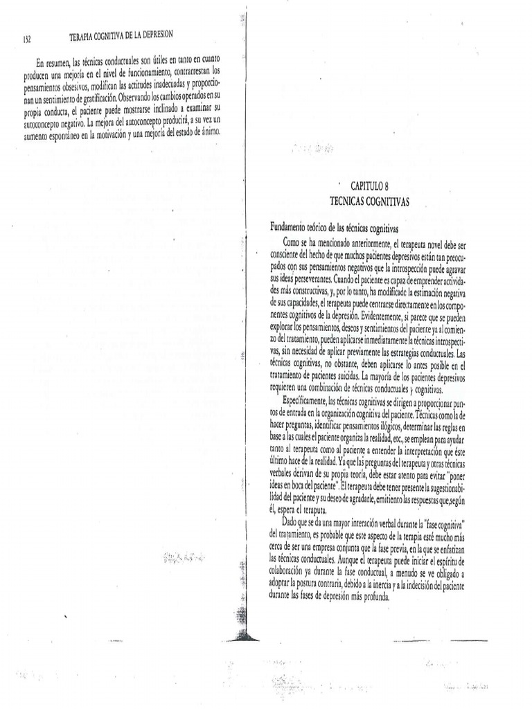 BECK A. y Cols. - Técnicas Cognitivas. | PDF BECK A. y Cols. - Técnicas Cognitivas. | PDF