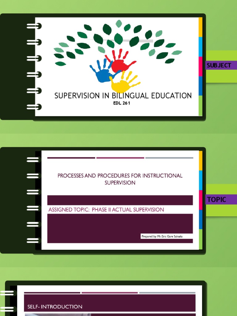 Actual Supervision Report by Mr. Eric Gare Salvana | PDF