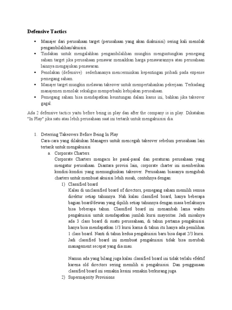 Defensive Tactics | PDF