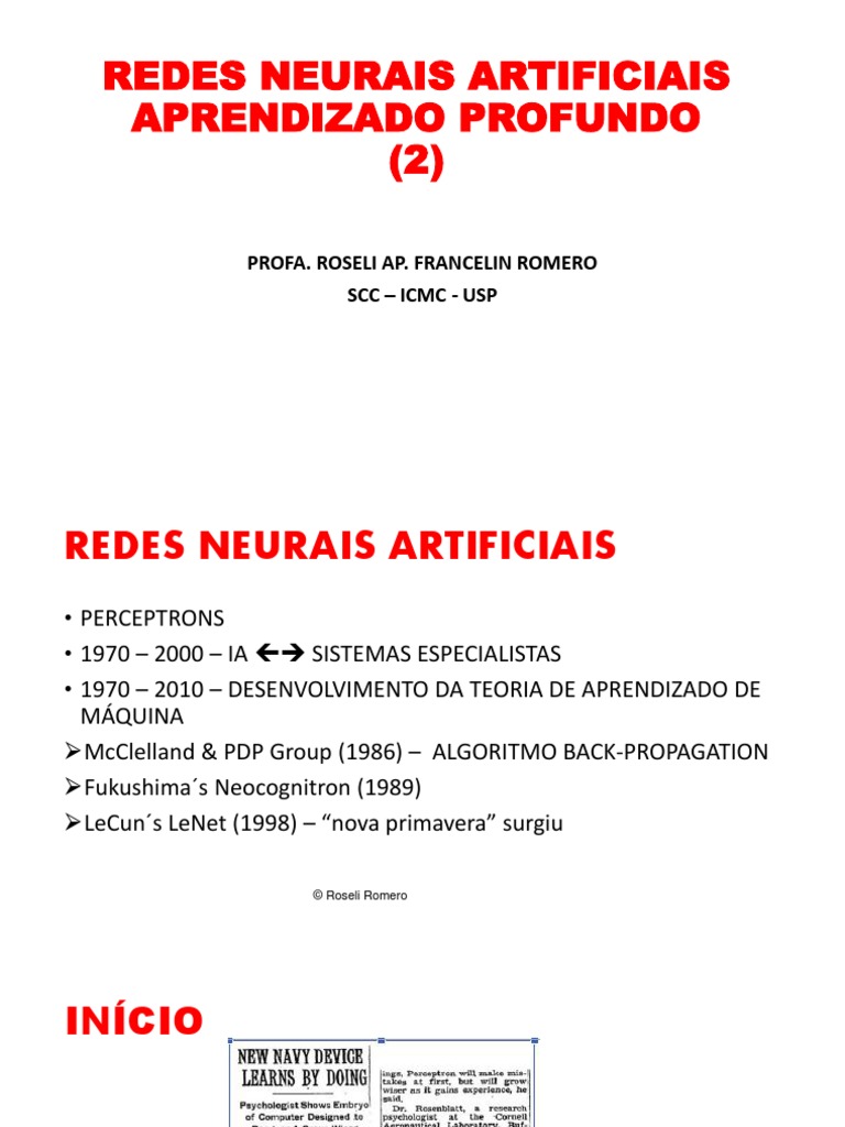 Apresentação AprendizadoProfundo | PDF | Rede neural artificial ...