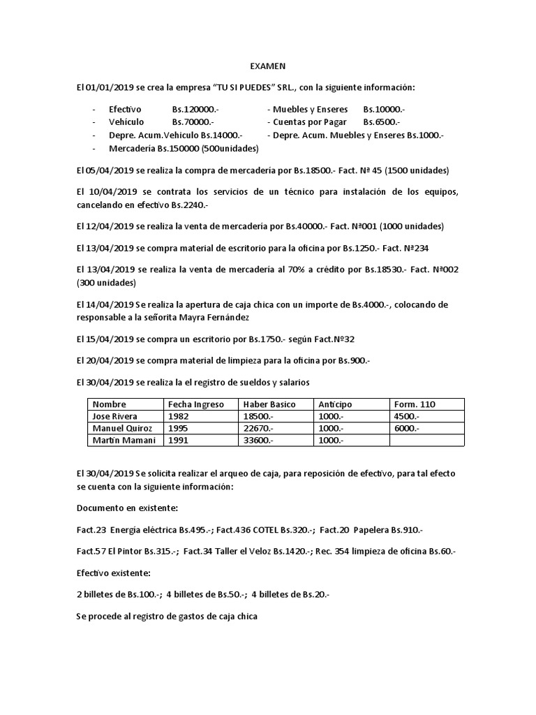 Examen - EEFF | PDF | Economias