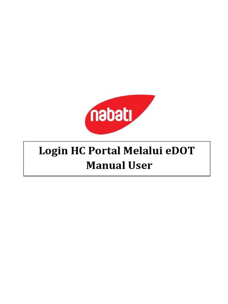 Panduan Login HC Portal via eDOT | PDF | Pengelolaan Keuangan & Uang ...