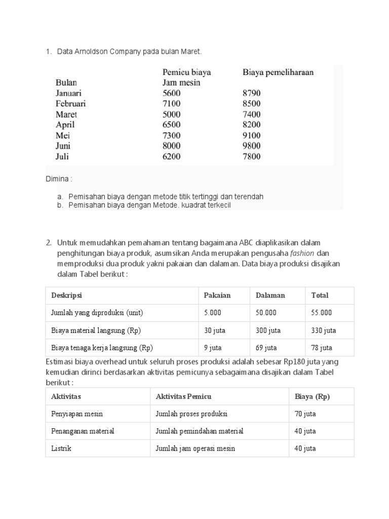 Responsi Akuntansi Manajemen | PDF