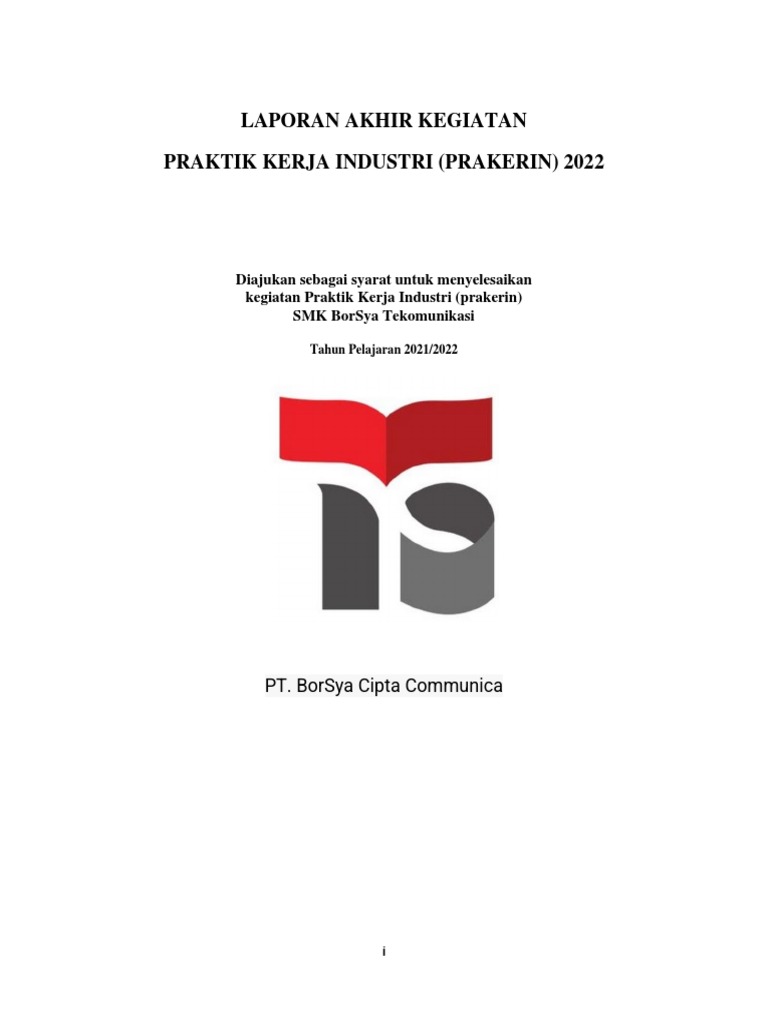 Laporan Prakerin SMK BorSya 2022 | PDF