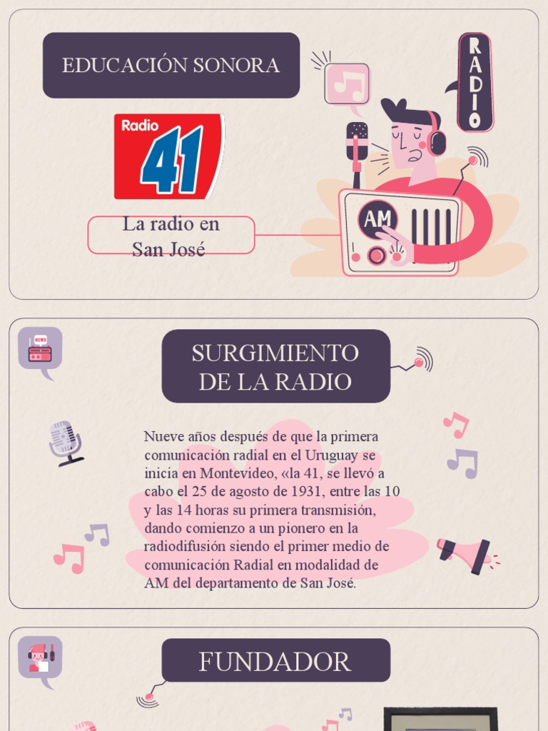 Historia de Radio 41 en San José | PDF | Radiodifusión | Entretenimiento