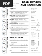 Mörk Borg - Core - Character Sheet - Printer Friendly PDF | PDF