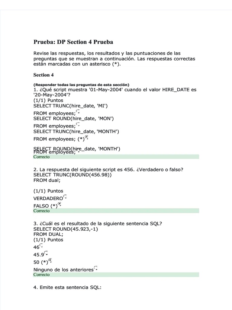 PDF Prueba 4 - Compress | Descargar gratis PDF | SQL | Bases de datos