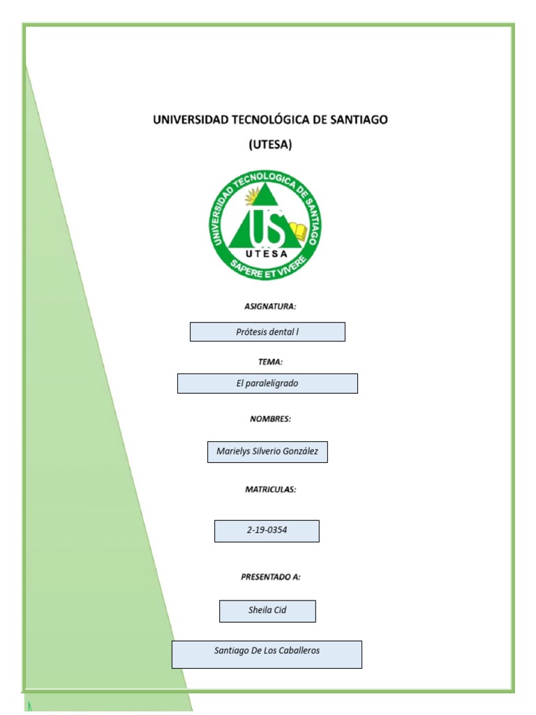 Uso del paralelígrafo y articuladores dentales | PDF | Dentadura postiza