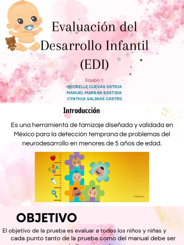 Prueba Evaluación Del Desarrollo Infantil "EDI" | PDF | El embarazo | Parto