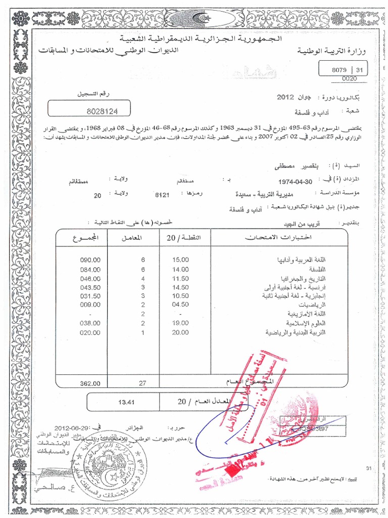 01 Bulletin Bac | PDF