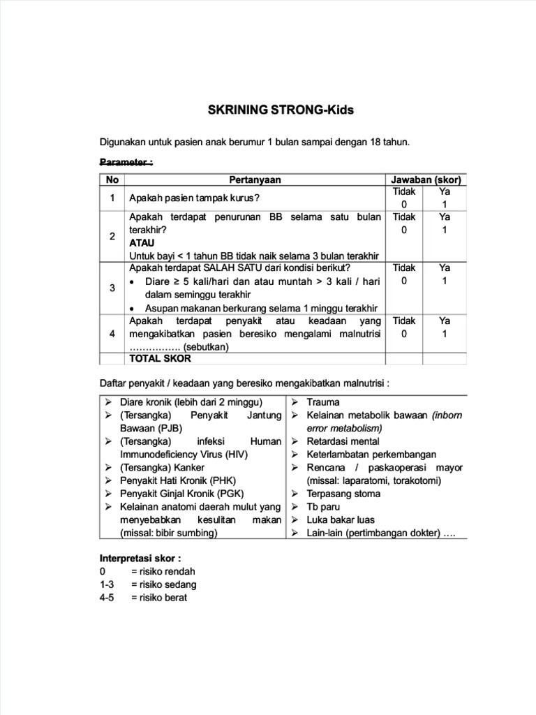 PDF Skrining Strong Kid - Compress | PDF