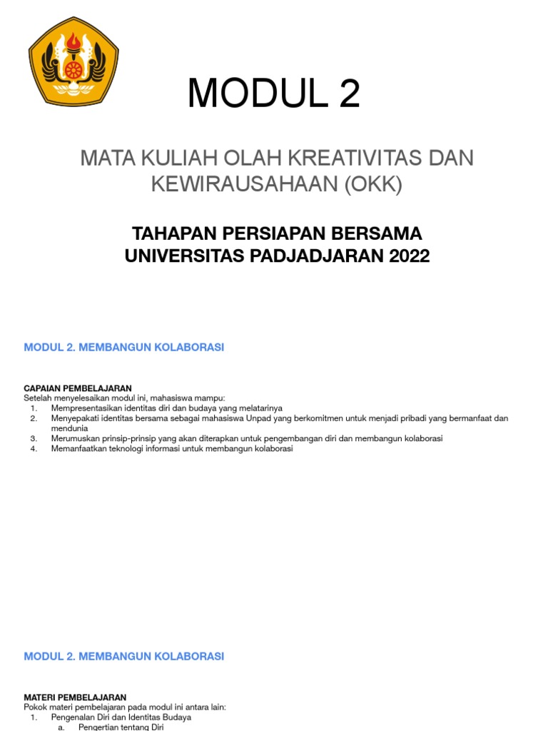 Modul 2 Okk 2022 | PDF | Ilmu Sosial | Seni