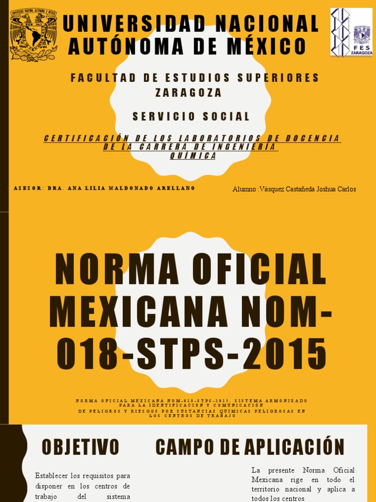 NORMA Oficial Mexicana NOM-018-STPS-2015 | PDF