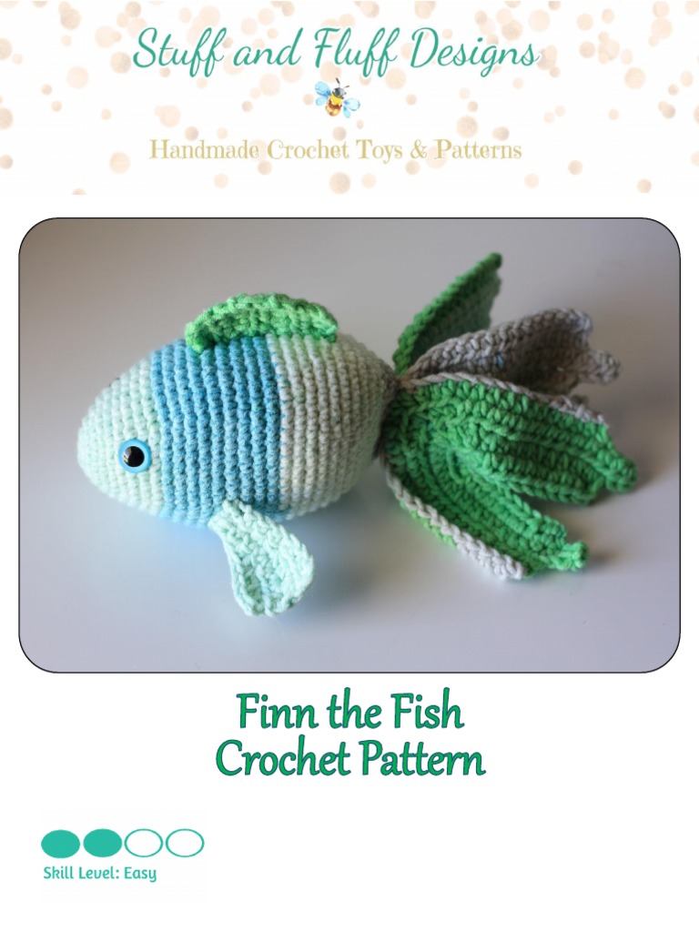 Finn The Fish | PDF | Crochet | Yarn