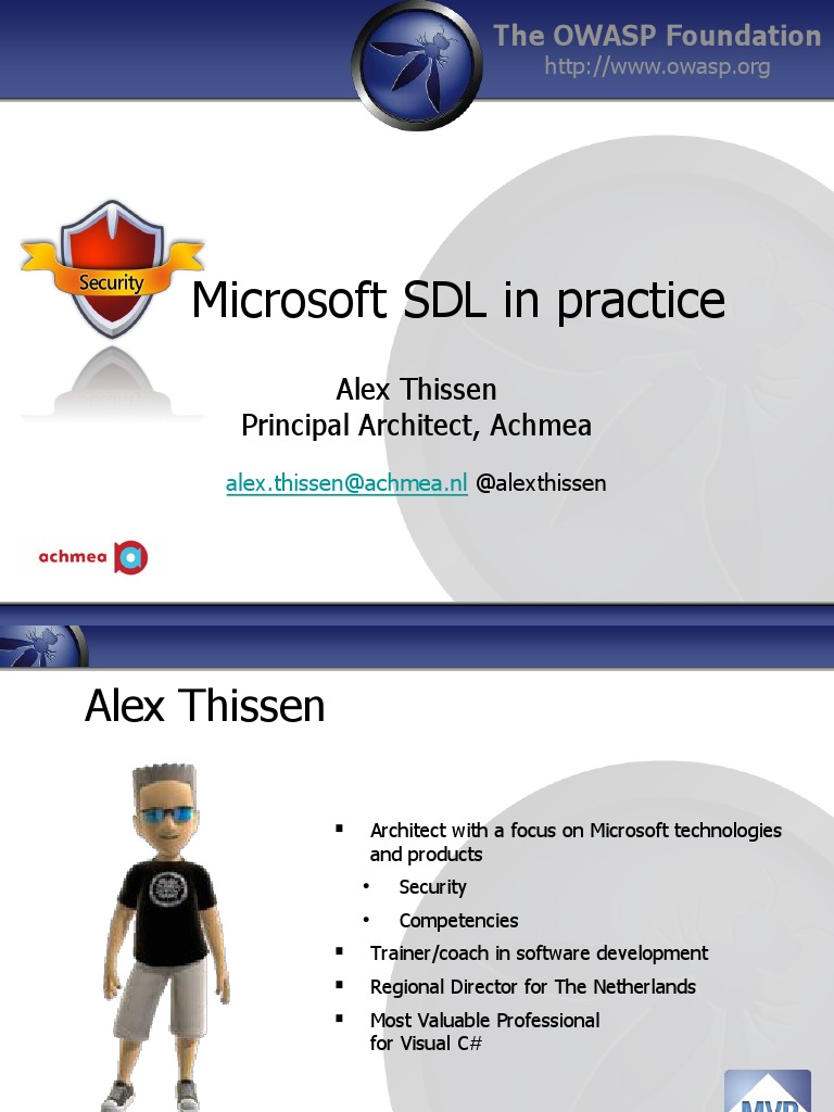 SDL in Practice | PDF | Application Software | Software Development