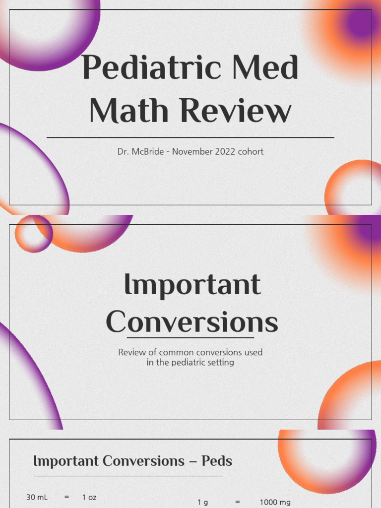peds-med-math-review-pdf-chemistry-dose-biochemistry