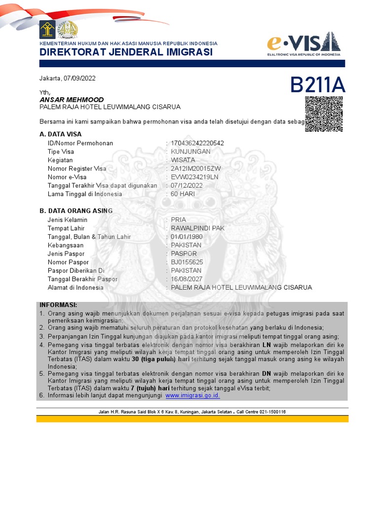 2 11070814 Evisa Id | PDF