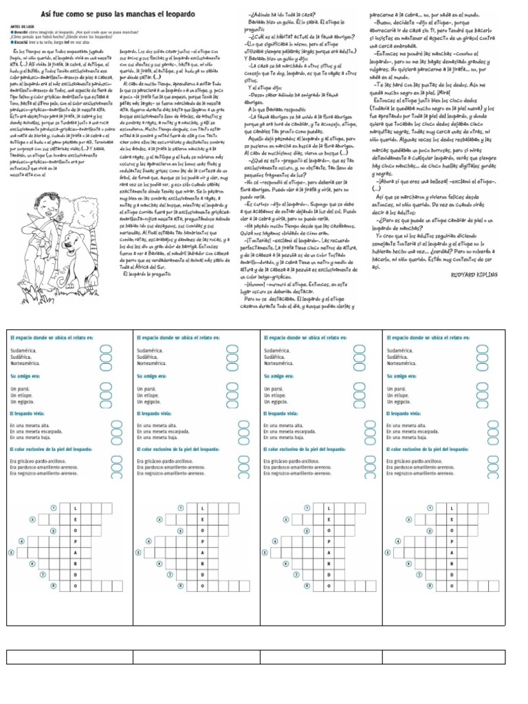 Así Fue Como Se Puso Las Manchas El Leopardo Definitivo Con Actividades ...