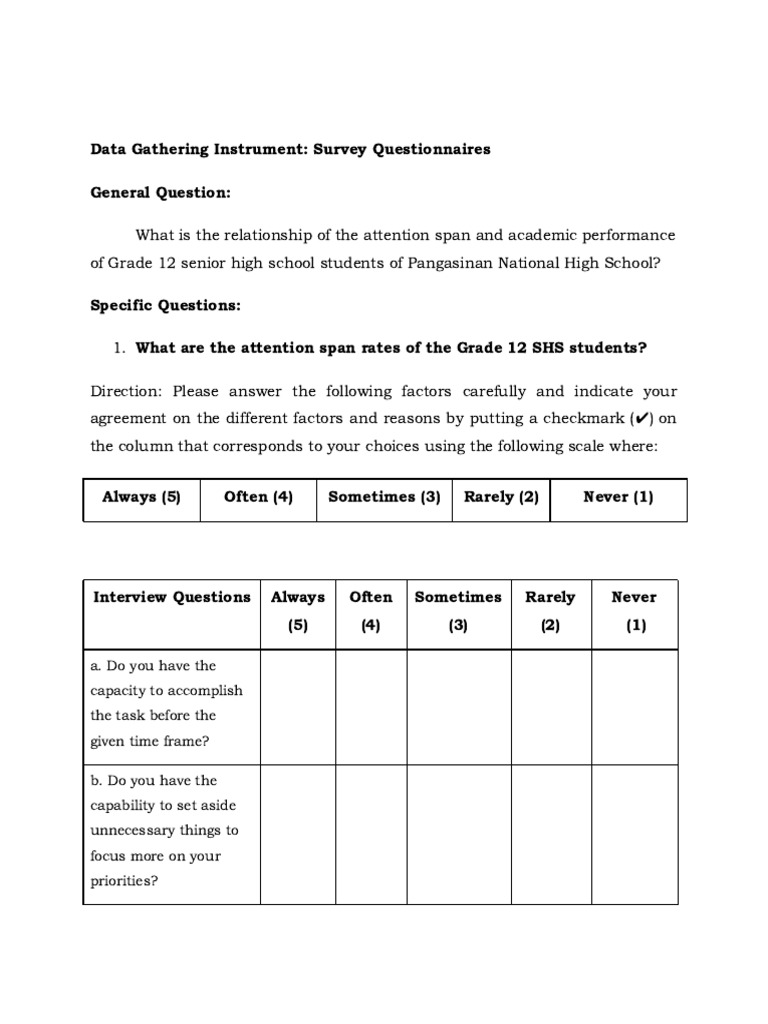 Attention Span and Academic Performance Study | PDF | Attention | Cognition