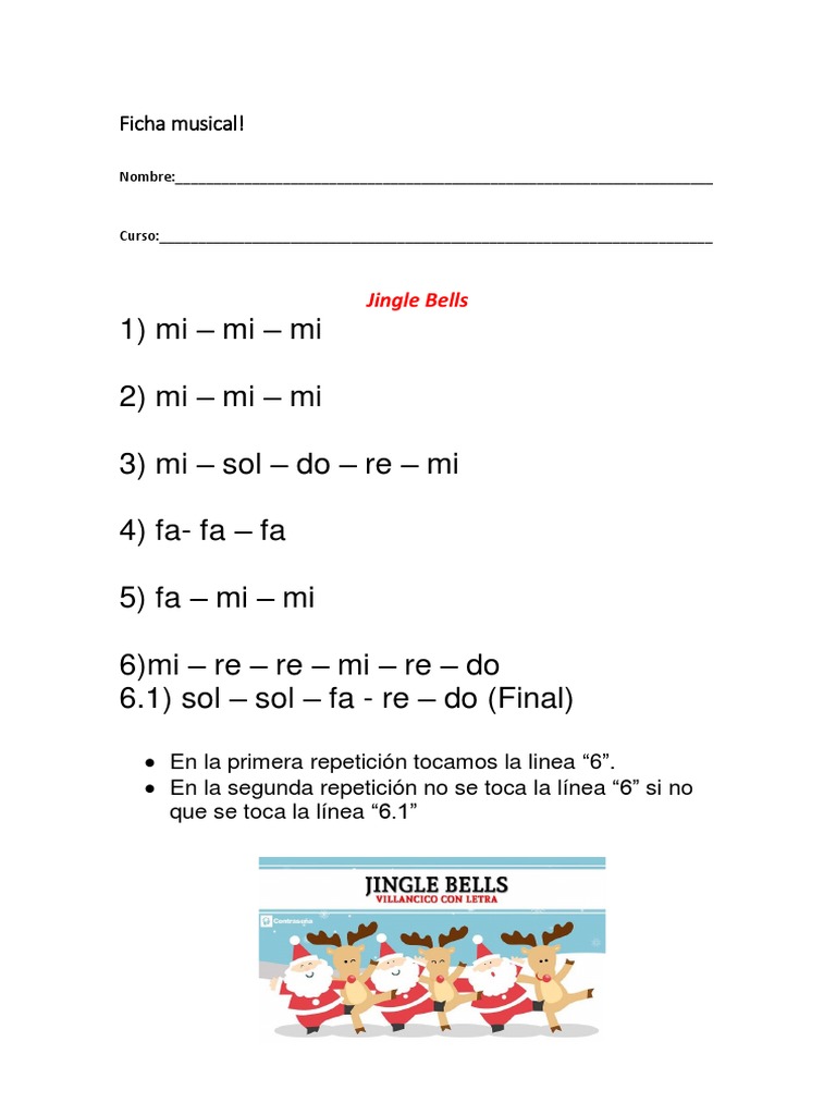 Tablatura de Jingle Bells para principiantes | PDF | Hogar, jardinería ...