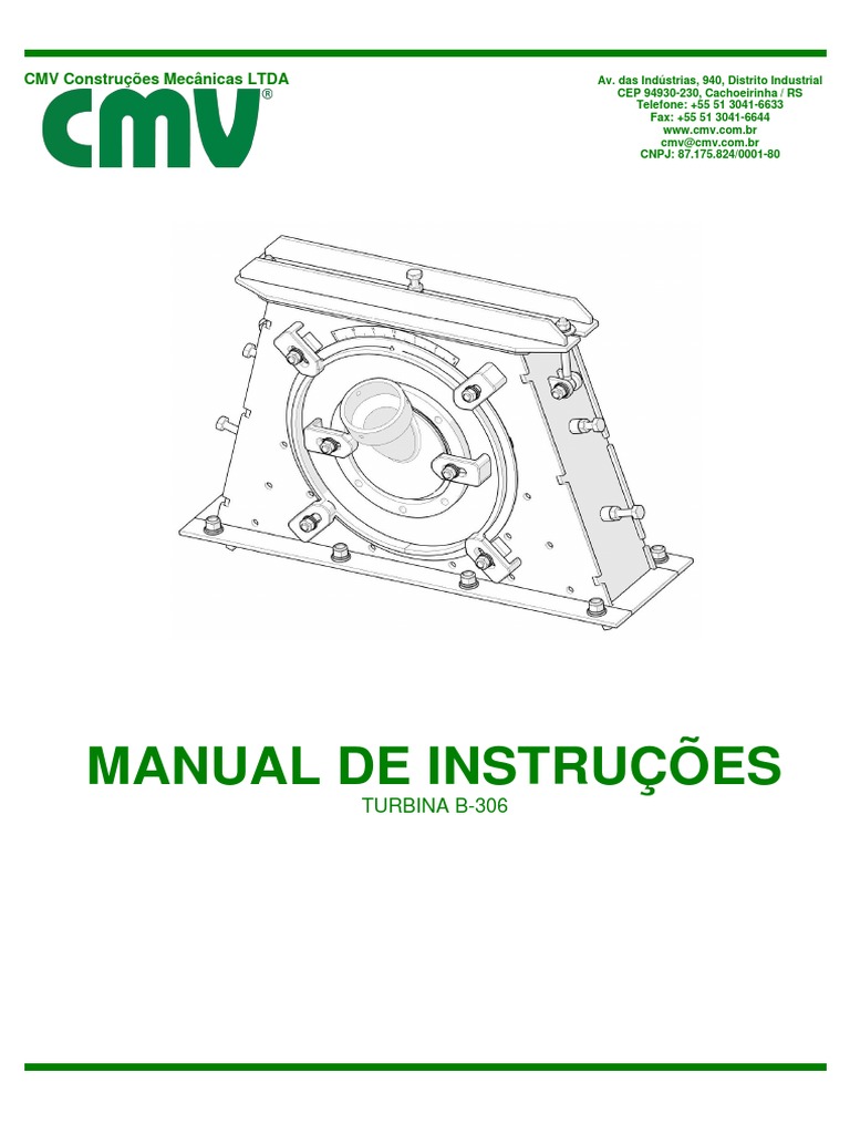 MANUAL OM TURBINA B-306 - Remodelado Impulsor e Caixa de Controle TESTE ...