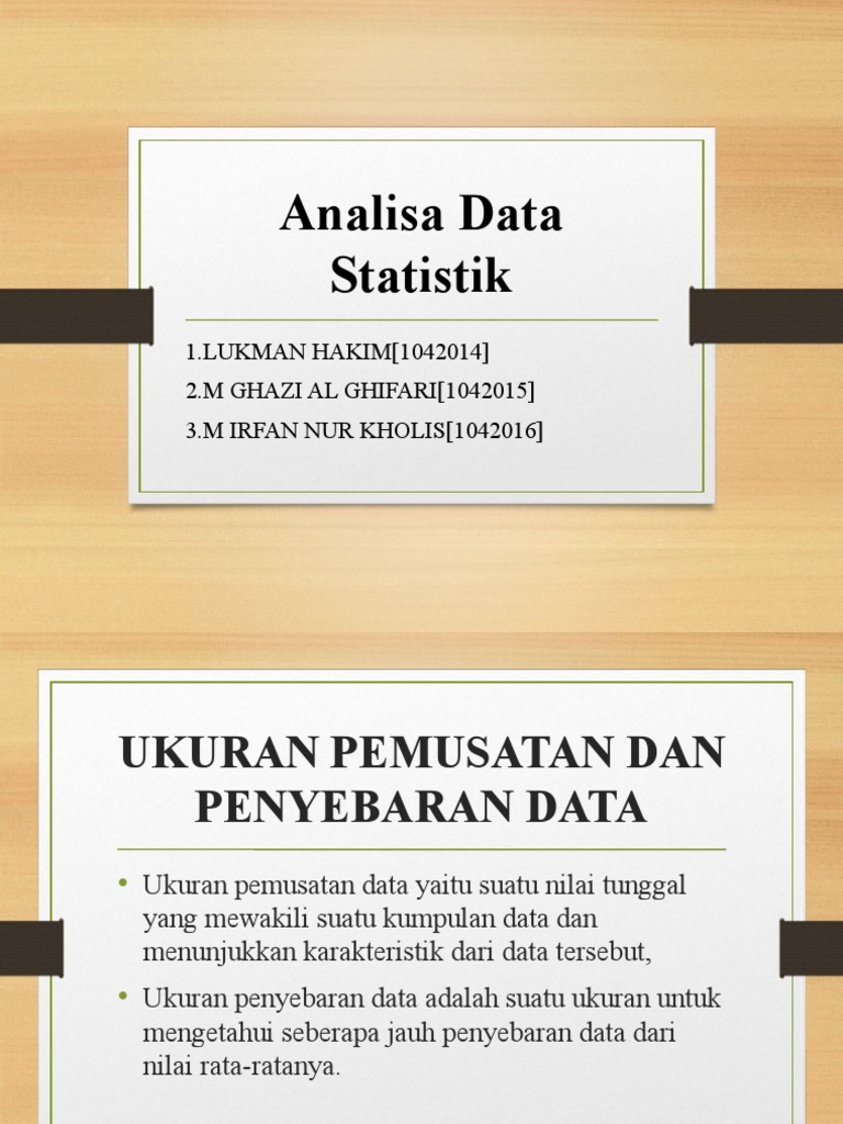 Ukuran Pemusatan Dan Penyebaran Data Kelompok 4-1 | PDF | Sains ...