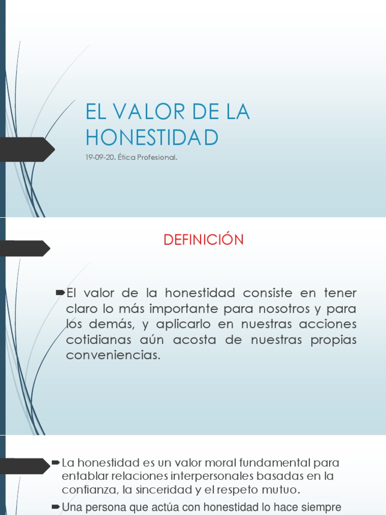 Importancia de la Honestidad en la Vida | PDF | Libertad | Verdad