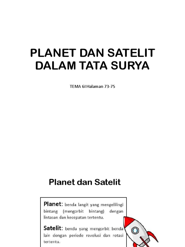 Ipa - Planet Dan Satelit Dalam Tata Surya | PDF