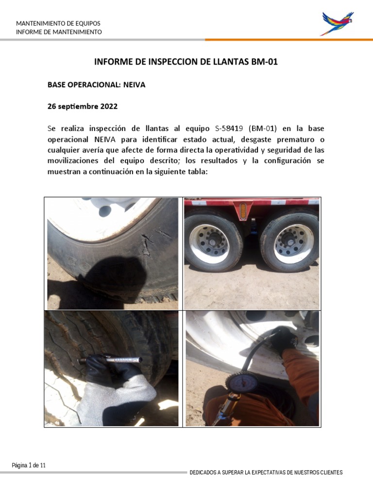 Formato Inspeccion Llantas Tractocamion-Trailer | PDF
