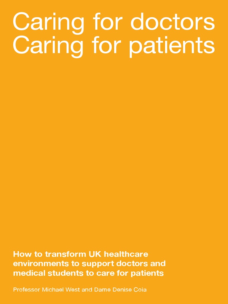 Caring For Doctors Caring For Patients PDF 80706341 | PDF | National ...