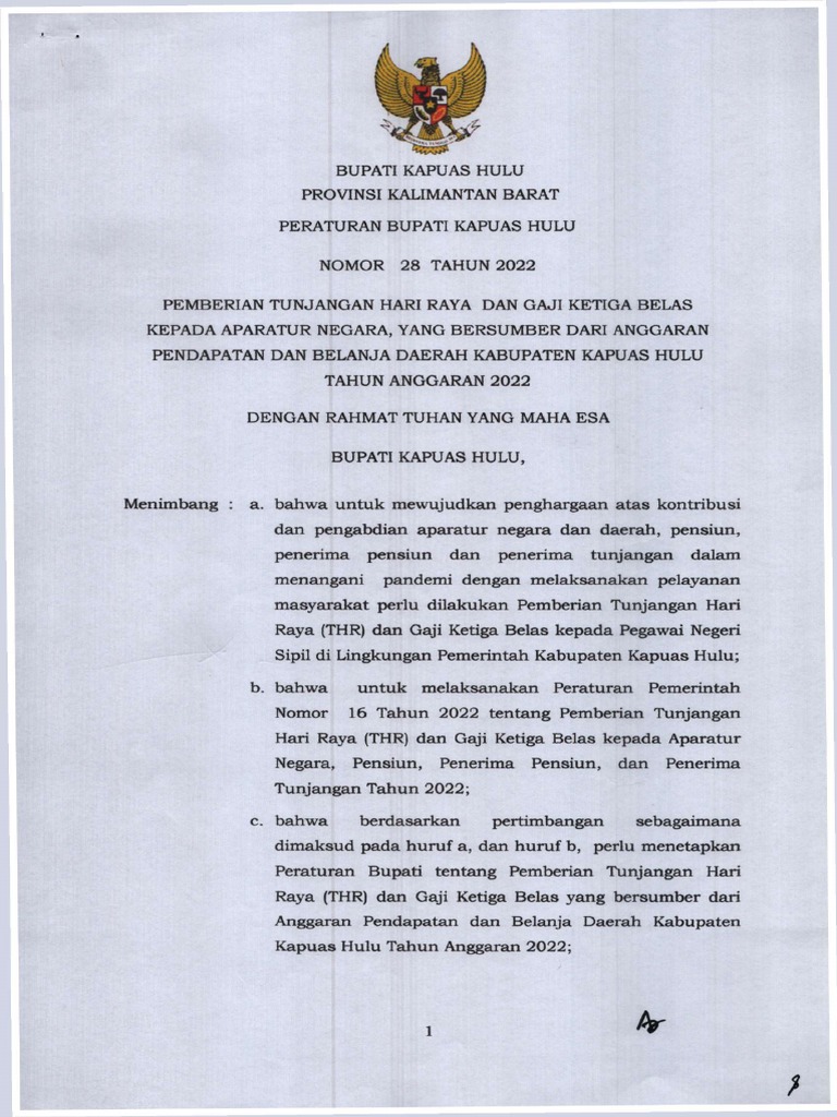 2022 Perbup 028 | PDF