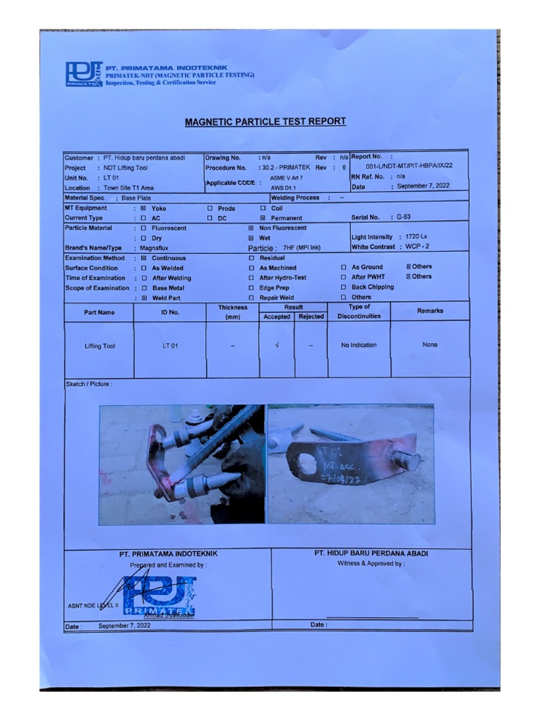 Magnetic Test Report | PDF