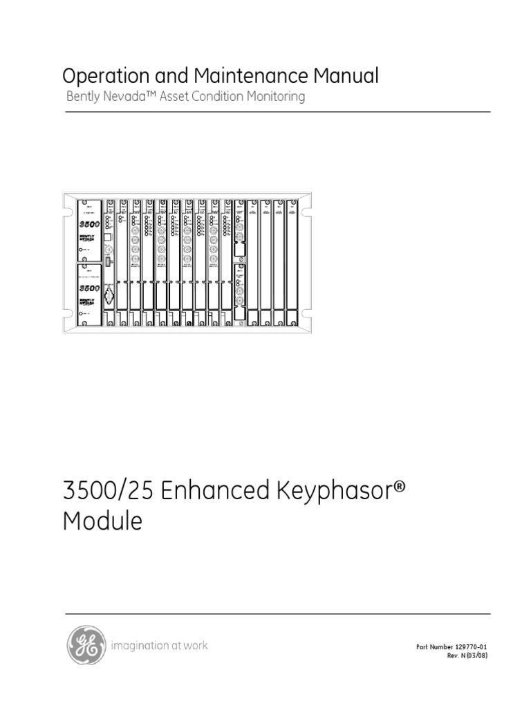 3500/25 Enhanced Keyphasor: Operation and Maintenance Manual | PDF ...