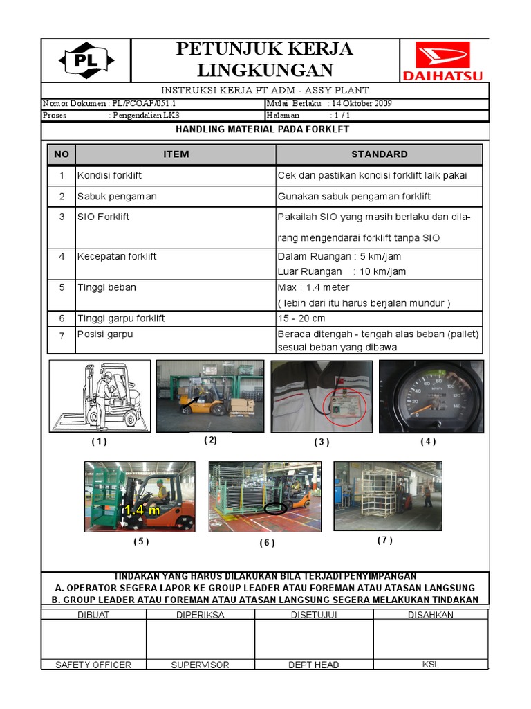 SOP Handling Material - Assy Plant | PDF