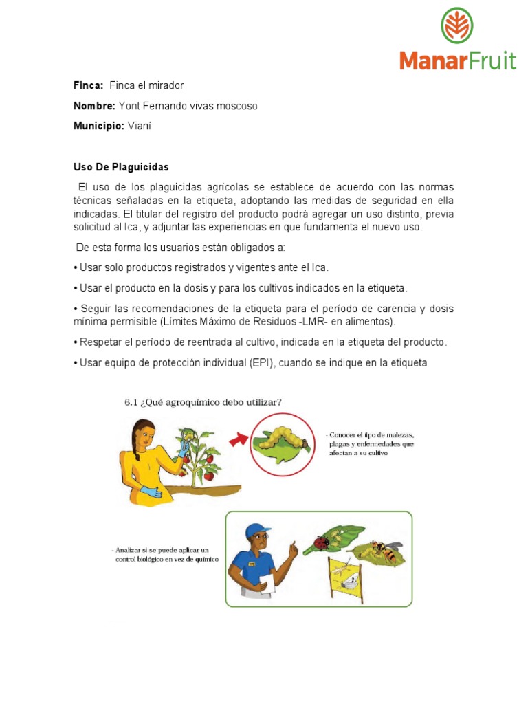 Uso y Manejo de Agroquimicos | PDF