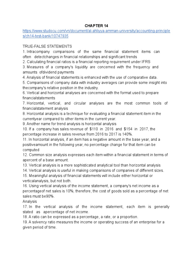 Chapter 14 | PDF | Income | Equity (Finance)