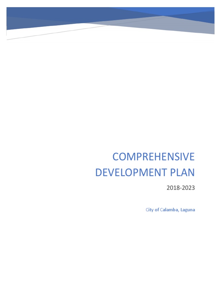 Calamba Comprehensive Development Plan 2023 | PDF | Finance & Money ...