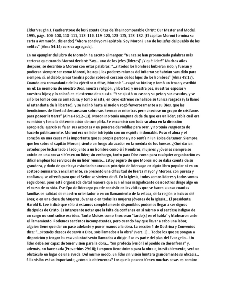 Élder Vaughn J (El Incomparable Cristo) | PDF