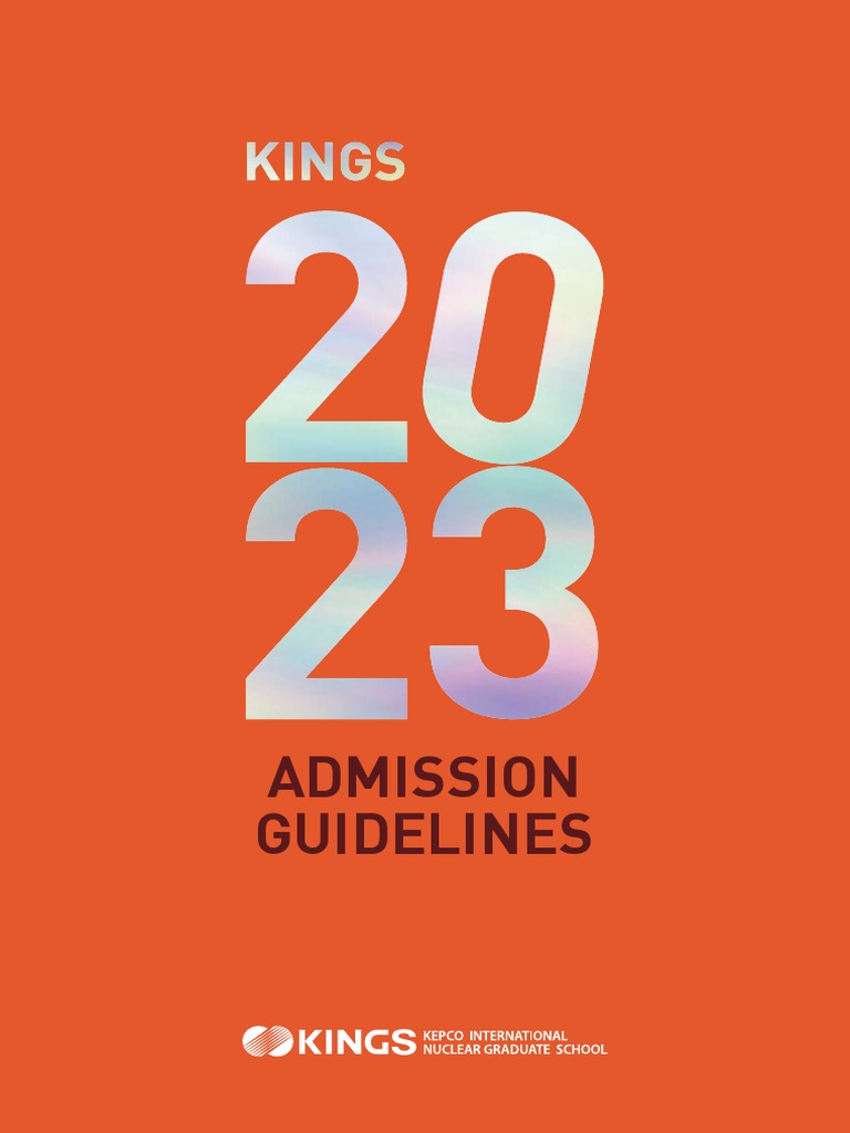 2023 KINGS ADMISSION GUIDELINES-복사 | PDF | University And College ...