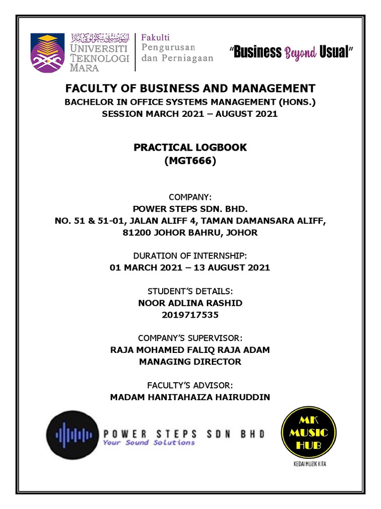 Practical Log Book MGT 666 | PDF | Guitars | Synthesizer